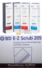 BD E-Z SCRUB 205 Surgical Brush Povidone Iodine 1% -30 372053
