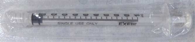 Exel Hypodermic Syringes Only 1cc 1mL Luer Lock With Caps Sterile -100 ...