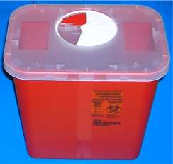 Kendall SharpSafety Sharps Container Rotor Opening Lid 2GL Red - Buy ...