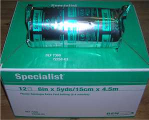 BSN Specialist Plaster Bandages (X-Fast Setting) 6-inx5yd -12 7368