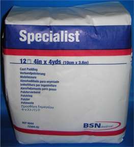 BSN Specialist Cast Undercast Padding Cotton Blend 4-inx4 Yds -12 9044