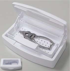 CMS® Germicide Instrument Soaking Autolift Tray Transparent Lid White ...