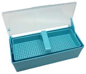 CMS Germicide Instrument Soaking Autolift Tray Transparent Lid Blue ...