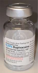 Bupivacaine 0.25% 10mL Plain HCI Injection USP SDV 0409-1159-18
