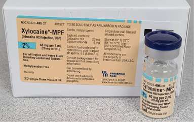 Xylocaine Lidocaine 2% MPF 2mL Plain HCI Injection USP Single Dose -25- 63323-495-27