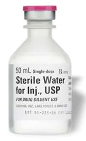 Sterile Water for Injection USP Preservative-Free 50mL *RX* - Buy ...