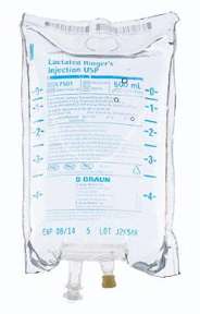 B.Braun Lactated Ringers Solution Injection EXCEL Bag 500mL L7501