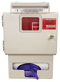 Covidien Kendall 8507SA Sharps Container Wall Enclosure Cabinet Glove ...