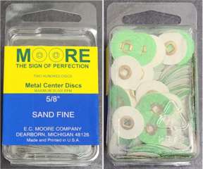 Moore's Brass Metal Center Snap-On Abrasive Discs Paper 5/8-in Sand ...