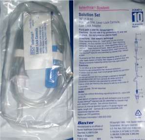 Baxter Interlink System Solution Set 76-in Lever Lock Cannula - Buy ...