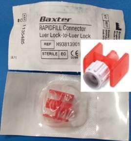 Baxter RAPIDFILL Rapid-Fill Luer Lock-to-Luer Lock Connector -50 ...