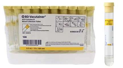 BD VACUTAINER Blood Collection Tubes 8.5ml ACD Solution A Of Trisodium ...