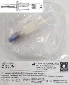 CODAN SWAN-LOCK Needlefree Access Vial Adapter -EA- C350N